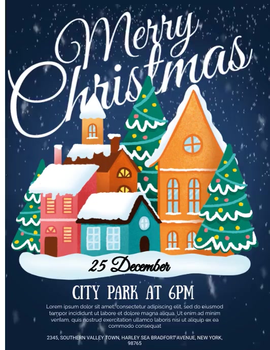 Merry Christmas Flyer Template | PosterMyWall