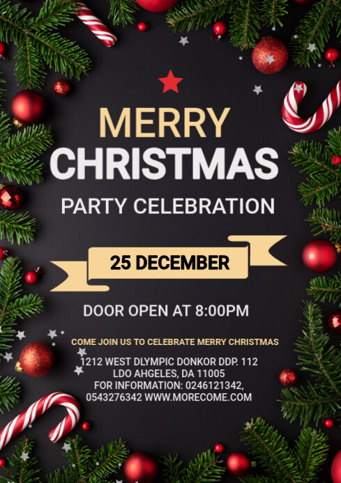 Merry Christmas Flyer Template | PosterMyWall