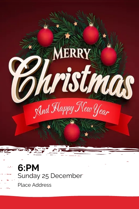 Merry Christmas flyer Template | PosterMyWall