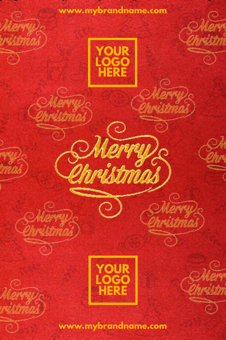 Copy of Merry Christmas Gift Cover Template | PosterMyWall