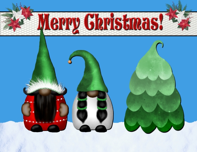 Merry Christmas Gnomes 1 Template | PosterMyWall