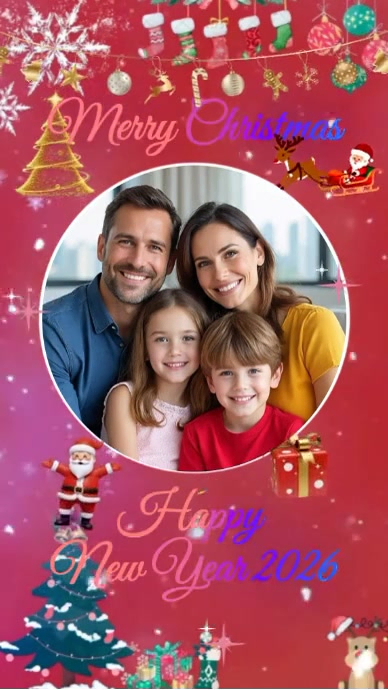 Merry Christmas Greeting Card Video Template | PosterMyWall