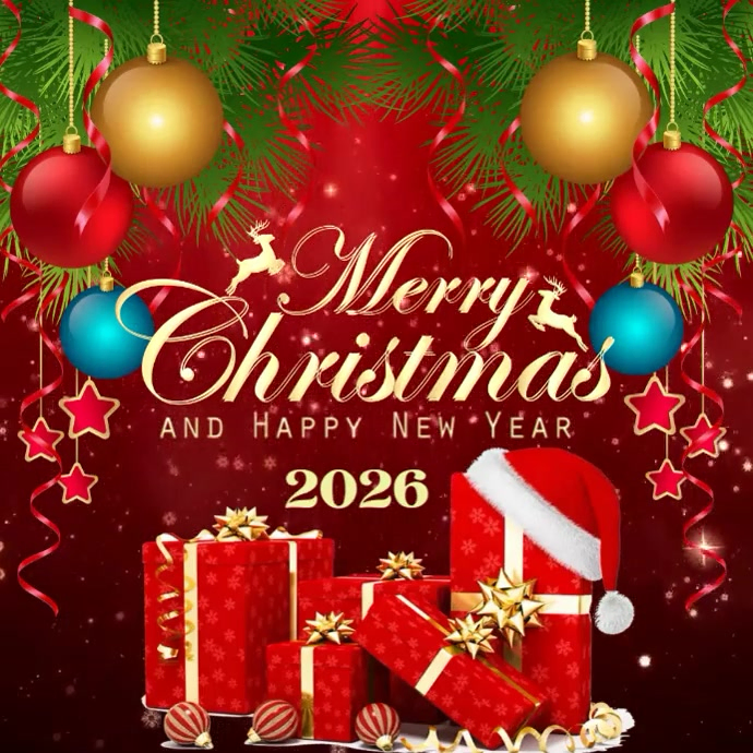 Merry Christmas Greeting Card Video Template | PosterMyWall
