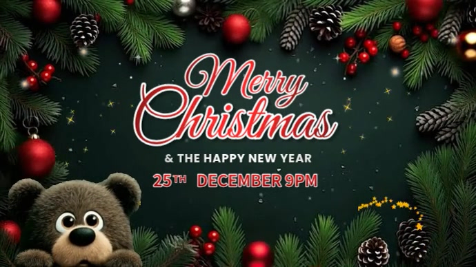 Merry Christmas Greeting Template | PosterMyWall