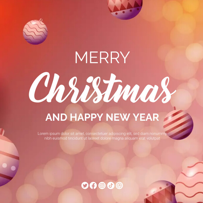 Merry Christmas Greeting Poster Flyer Template | PosterMyWall