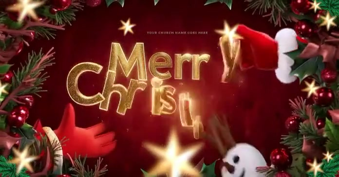 Merry Christmas Greeting Video Design Template | PosterMyWall
