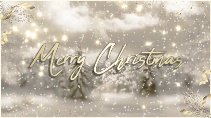 merry christmas greeting video digital display Template | PosterMyWall