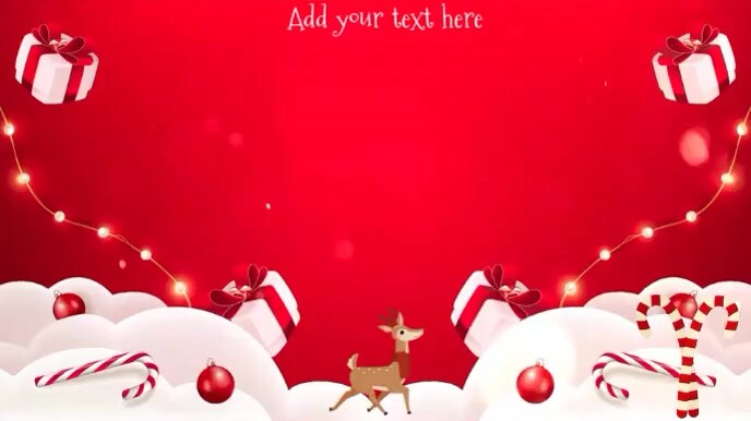 Merry Christmas greetings card video template | PosterMyWall