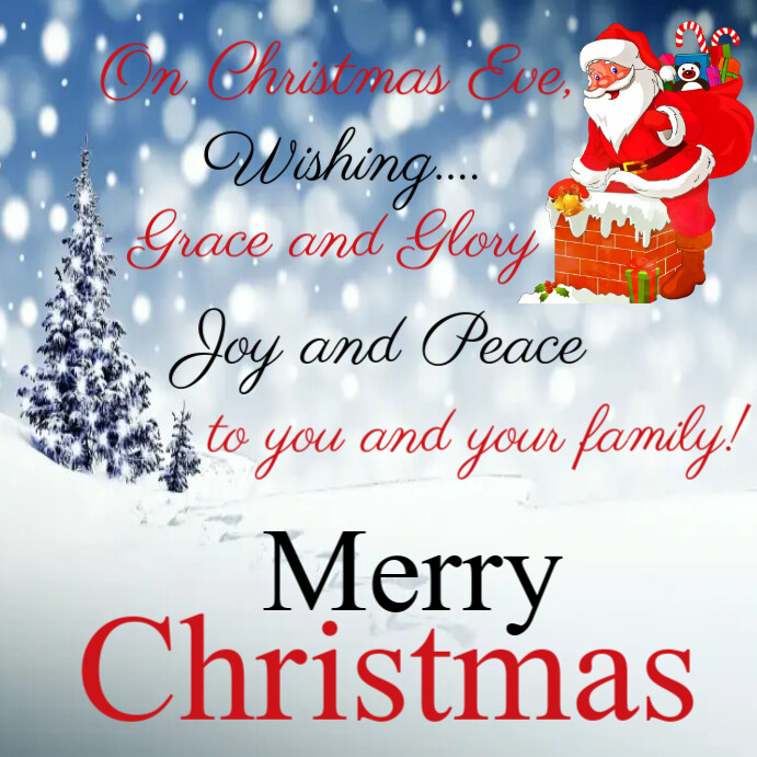 Merry Christmas inspirational Instagram post Template | PosterMyWall