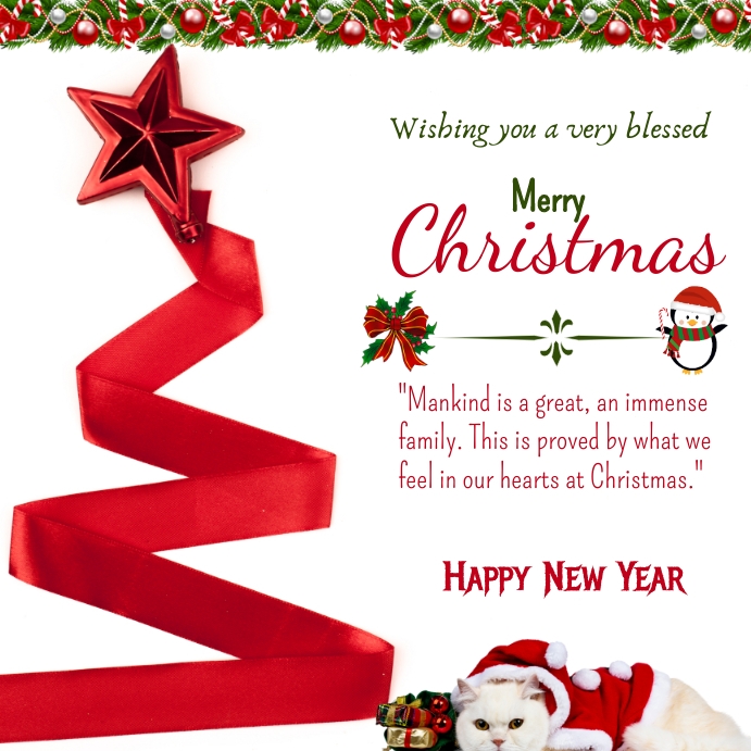 Copy of merry christmas instagram post (1) | PosterMyWall