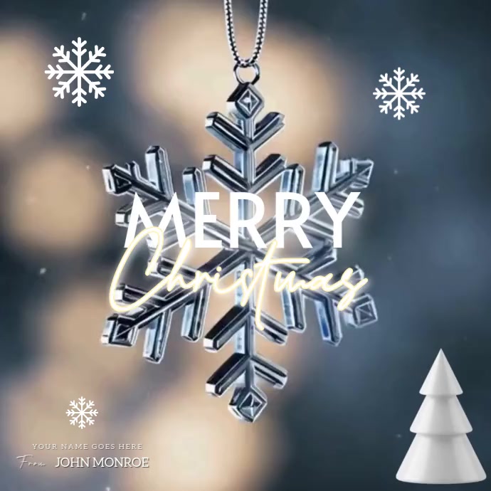 Merry Christmas Instagram Post Template | PosterMyWall