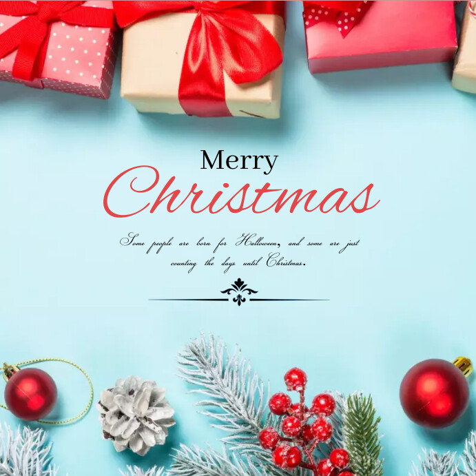 Merry Christmas Instagram Post Template | PosterMyWall