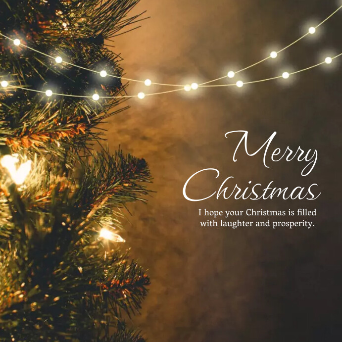 Merry Christmas Instagram Post Template | PosterMyWall