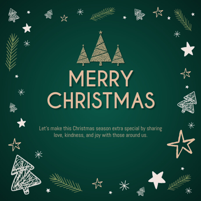 Merry Christmas Instagram Post Template | PosterMyWall