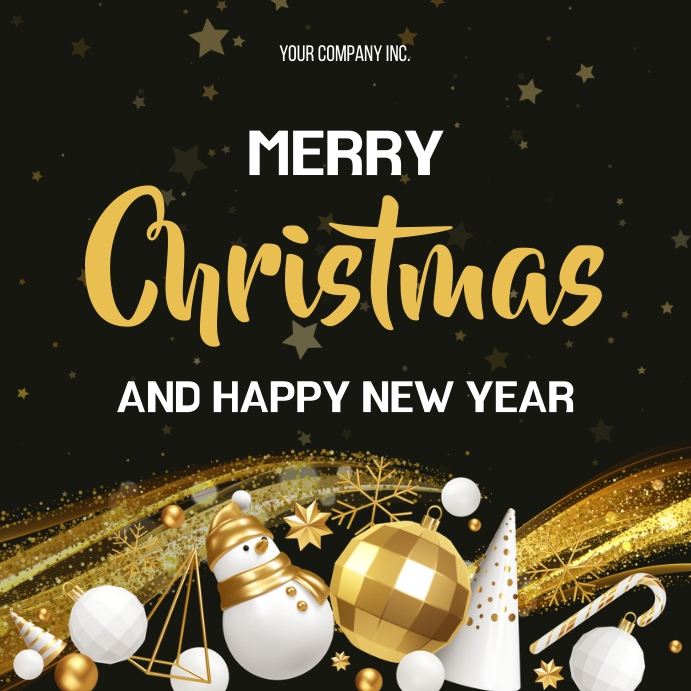 Merry Christmas Instagram Post Template | PosterMyWall