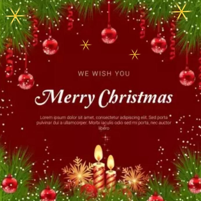 Merry Christmas Instagram post Template | PosterMyWall
