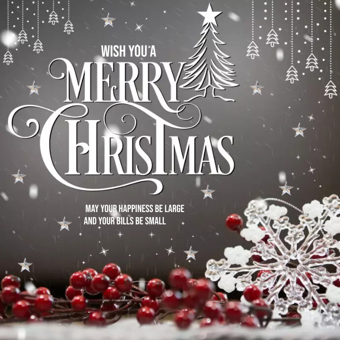 merry christmas instagram post Template | PosterMyWall
