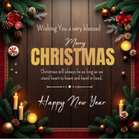 merry christmas instagram post Template | PosterMyWall