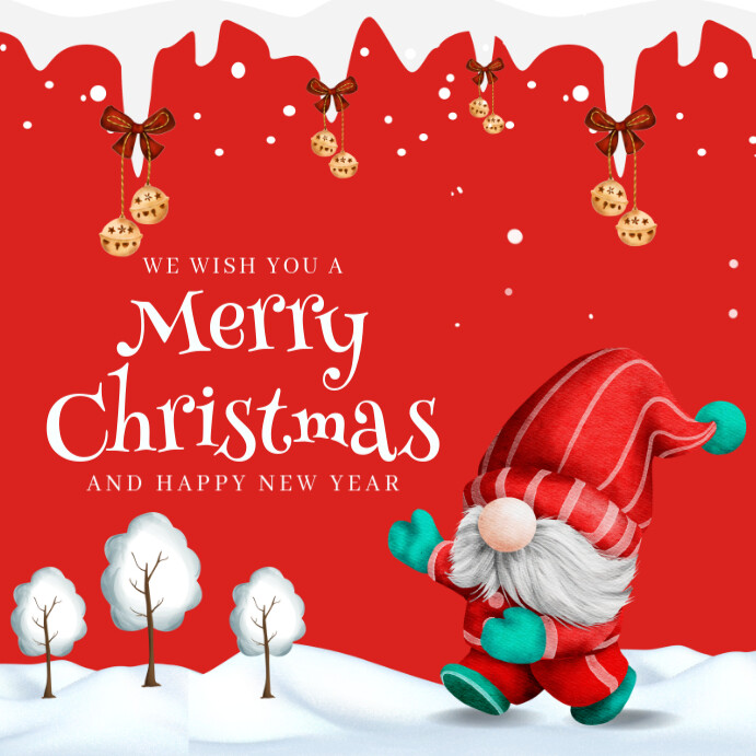 Merry Christmas Instagram Post Template | PosterMyWall