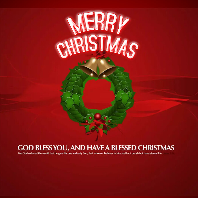 Merry Christmas Instagram Post Template | PosterMyWall