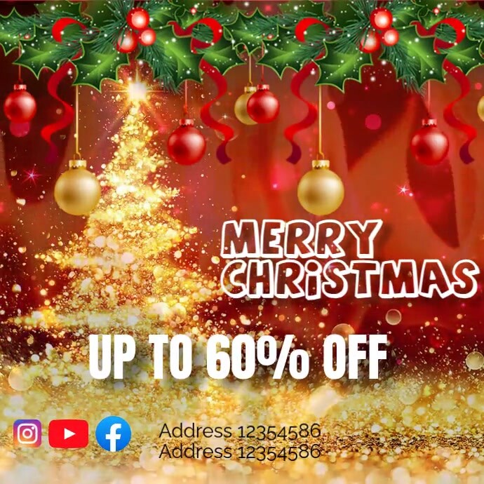 Merry Christmas Instagram Post Template | PosterMyWall