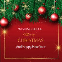 Merry Christmas Instagram post Template | PosterMyWall