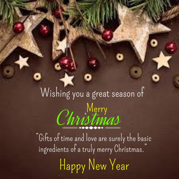 merry christmas instagram post Template | PosterMyWall