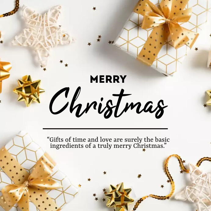 Plantilla de Merry Christmas Instagram Post | PosterMyWall