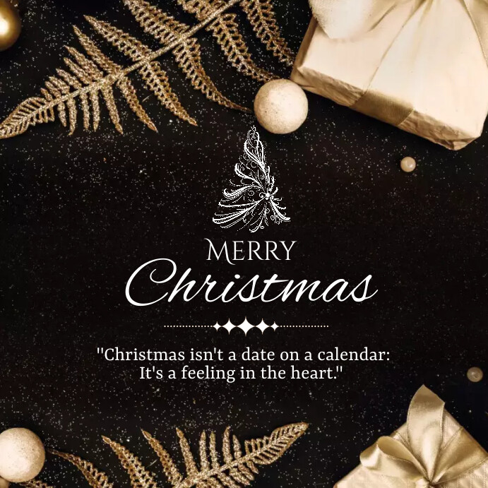 Merry Christmas Instagram Post Template | PosterMyWall
