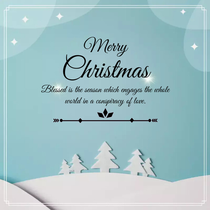 Merry Christmas Instagram Post Template | PosterMyWall