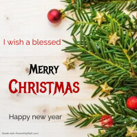 Merry Christmas Instagram post square Template | PosterMyWall