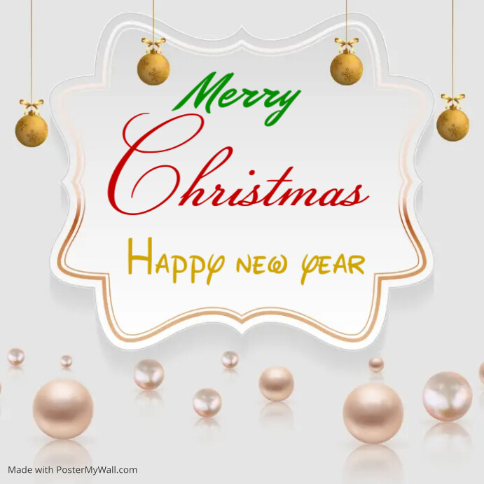 Copy of Merry Christmas Instagram post square | PosterMyWall