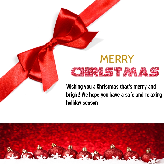 MERRY CHRISTMAS INSTAGRAM POST TEMPLATE | PosterMyWall