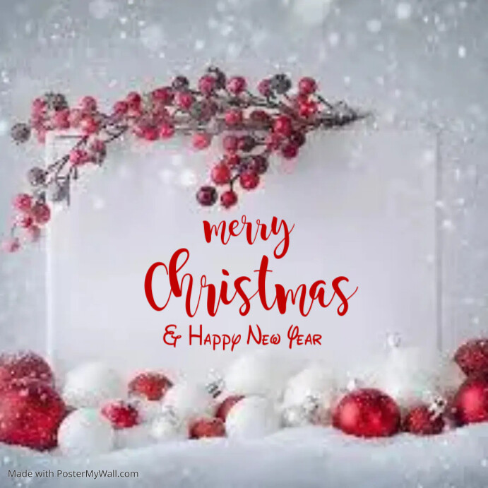 Merry Christmas Instagram Post. Template | PosterMyWall