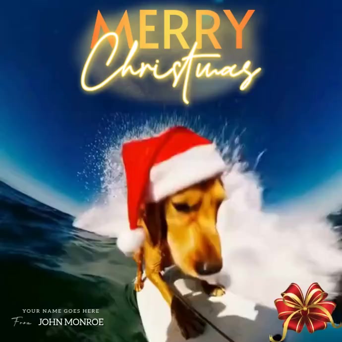 Merry Christmas Instagram square post Template | PosterMyWall