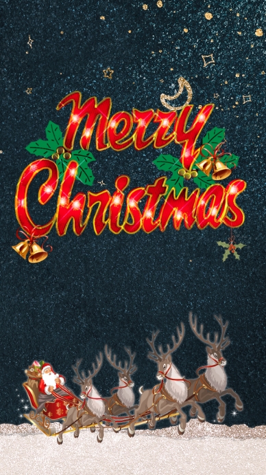 Merry Christmas instagram story template | PosterMyWall