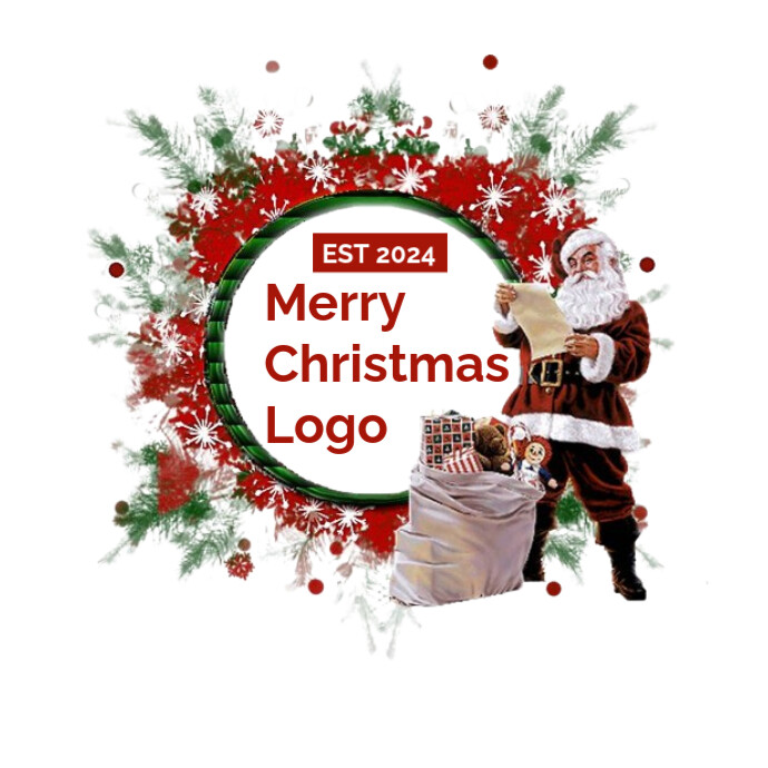 Merry Christmas Logo Template | PosterMyWall