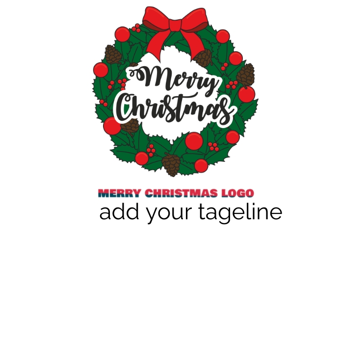 merry christmas logo Template | PosterMyWall