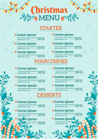 Merry Christmas Menu Ads Template | PosterMyWall