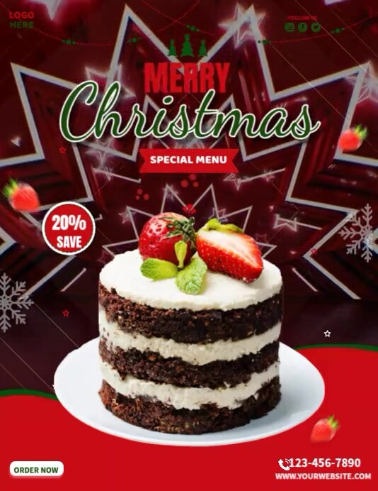 Merry Christmas Menu Template | PosterMyWall