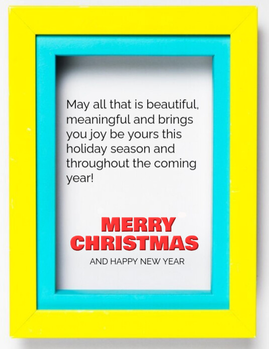 Copy of merry christmas message | PosterMyWall