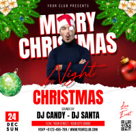 Merry Christmas Night Party Template | PosterMyWall