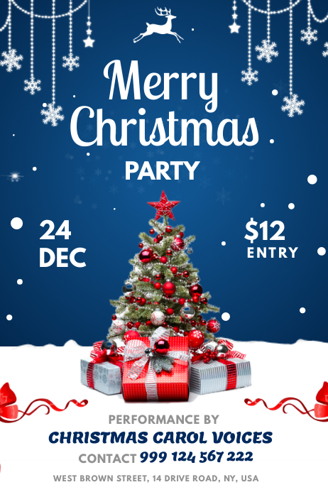 Copy of MERRY CHRISTMAS PARTY | PosterMyWall