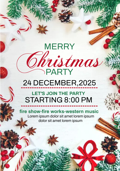 Copy of Merry Christmas Party | PosterMyWall