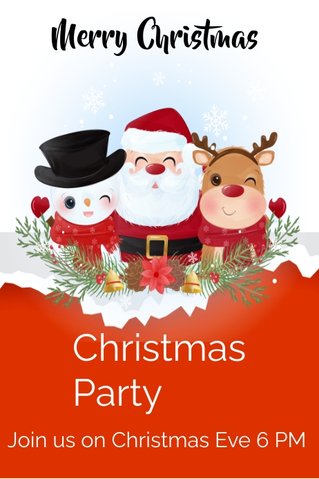 Copy of merry christmas party | PosterMyWall