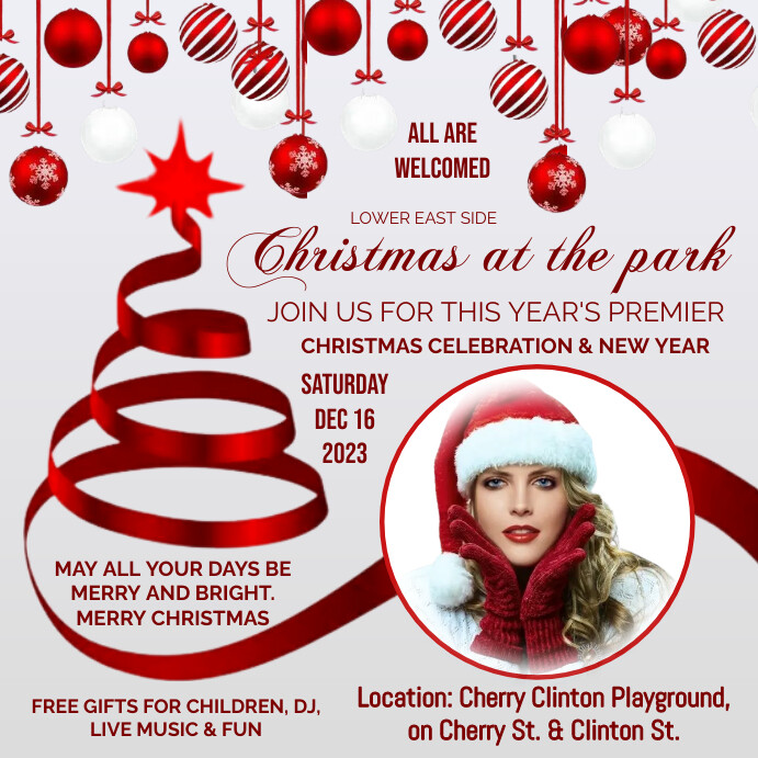 merry christmas party invitation ,christmas p Template | PosterMyWall