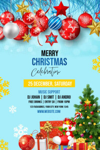 Christmas Party Flyer Template | PosterMyWall
