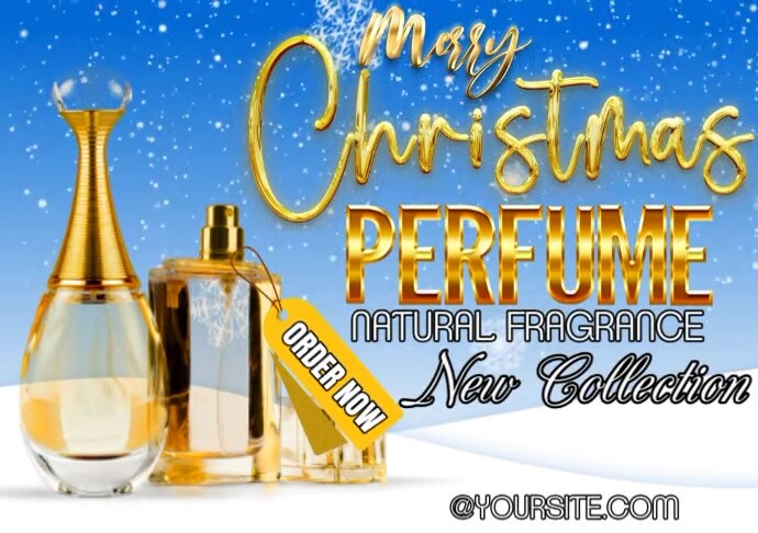 Merry Christmas Perfume Natural Fragrance New Collection Template ...
