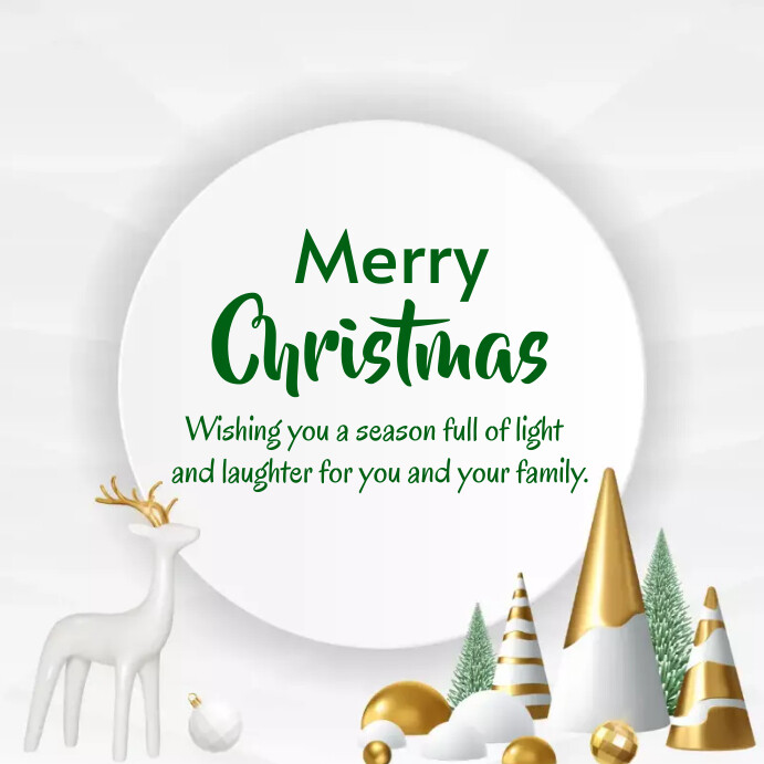 Merry Christmas post Template | PosterMyWall