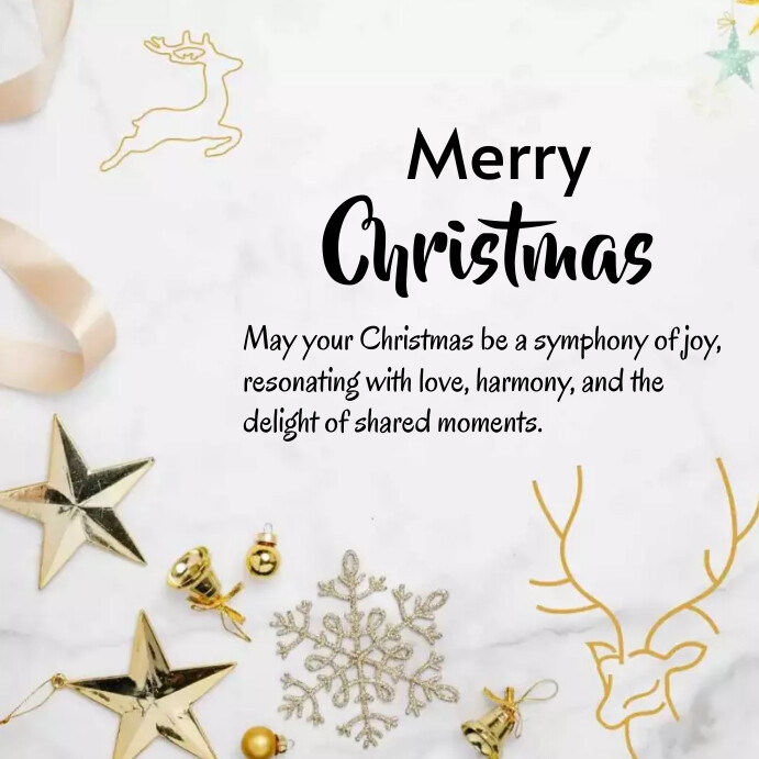 Merry Christmas post Templat | PosterMyWall